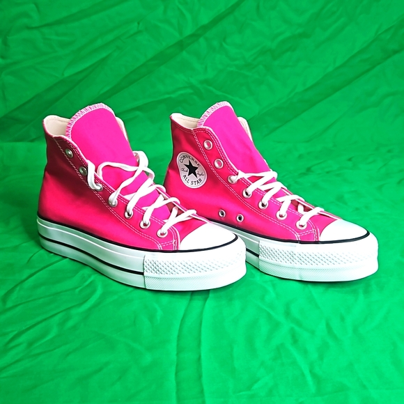 Converse | Shoes | Converse All Star Pink Chuck Taylor Lift Hi Sneakers ...
